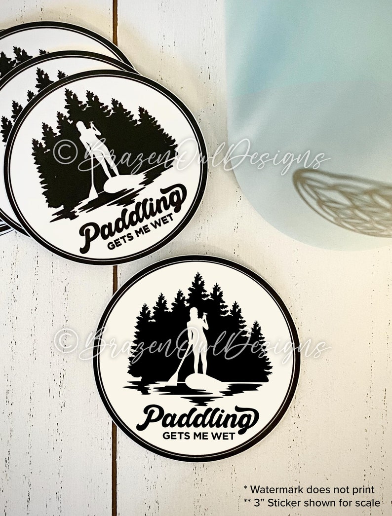 Paddleboard Vinyl Sticker | SUP Sticker | Outdoors Stickers | Water ...