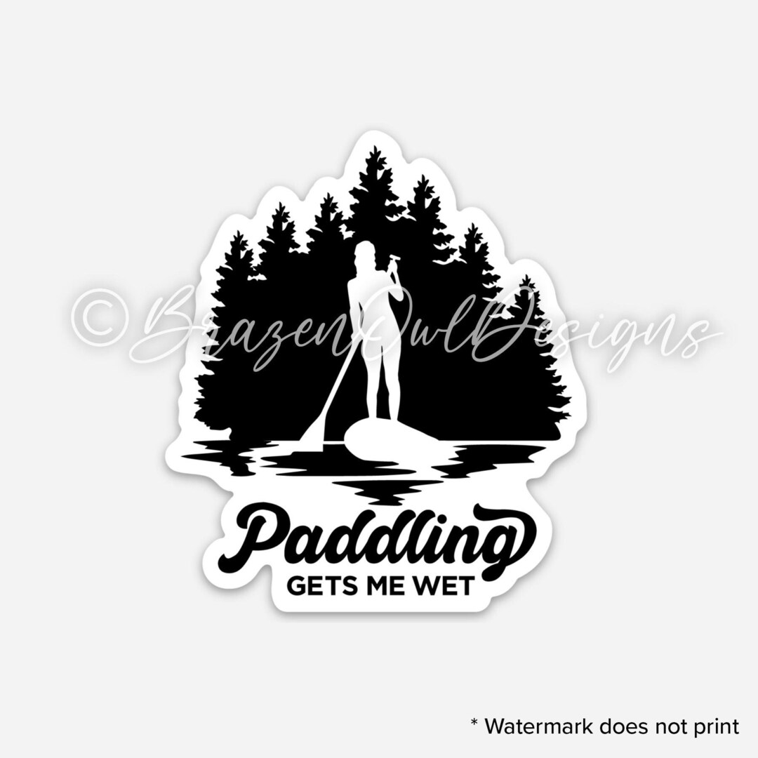 Paddleboard Sticker | Paddling | SUP | Vinyl Sticker | Water Bottle ...