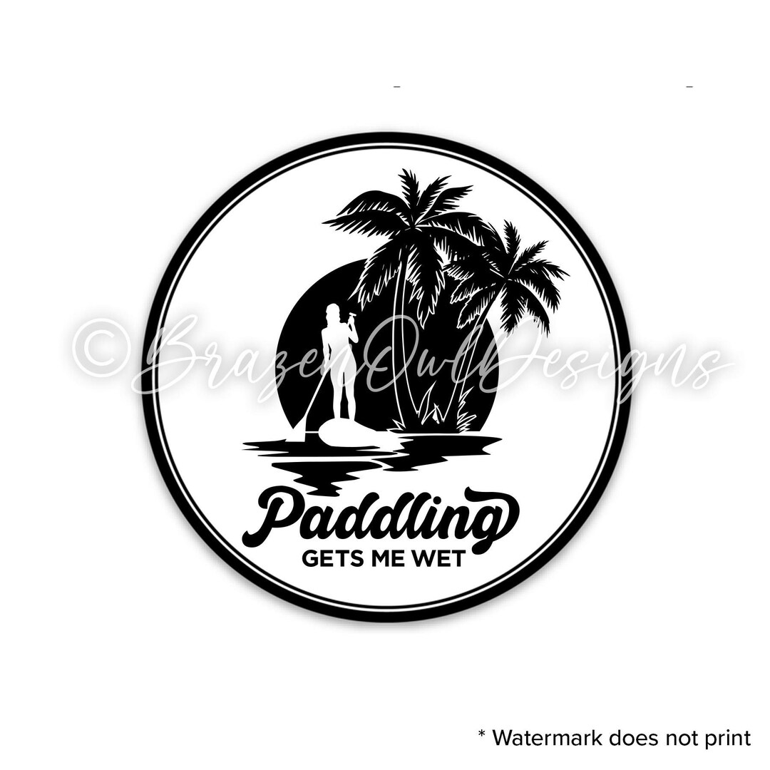 Paddleboard Vinyl Sticker | SUP Sticker | Outdoors Stickers | Water ...