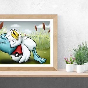 Sleeping Quaxly Digital Art Download From Pokemon Scarlet and Violet - Etsy