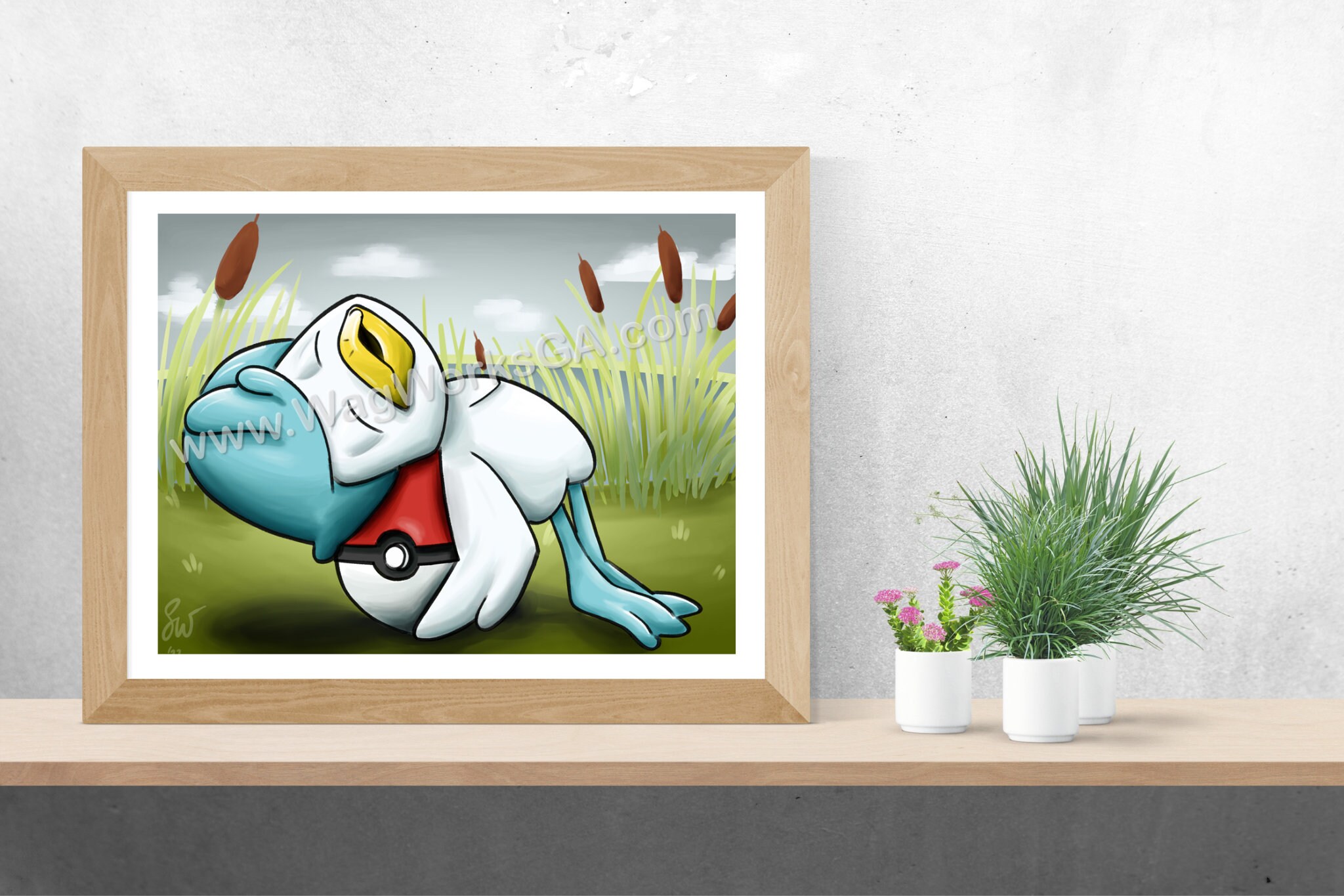 Sleeping Quaxly Digital Art Download From Pokemon Scarlet and Violet - Etsy
