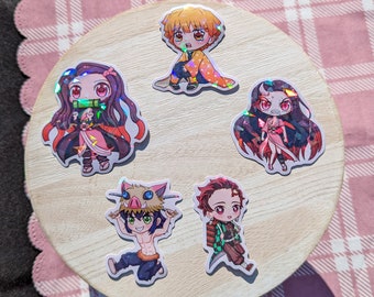 Chibi Stickers Waterproof Vinyl Cute Kawaii Anime Character DS Fanart ...