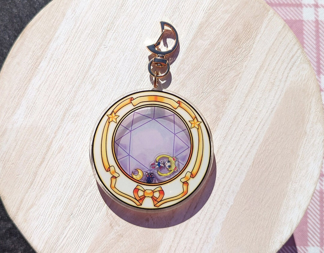 Shaker Charm- Usagi's Compact -double-sided Acrylic Shaker Charm ...
