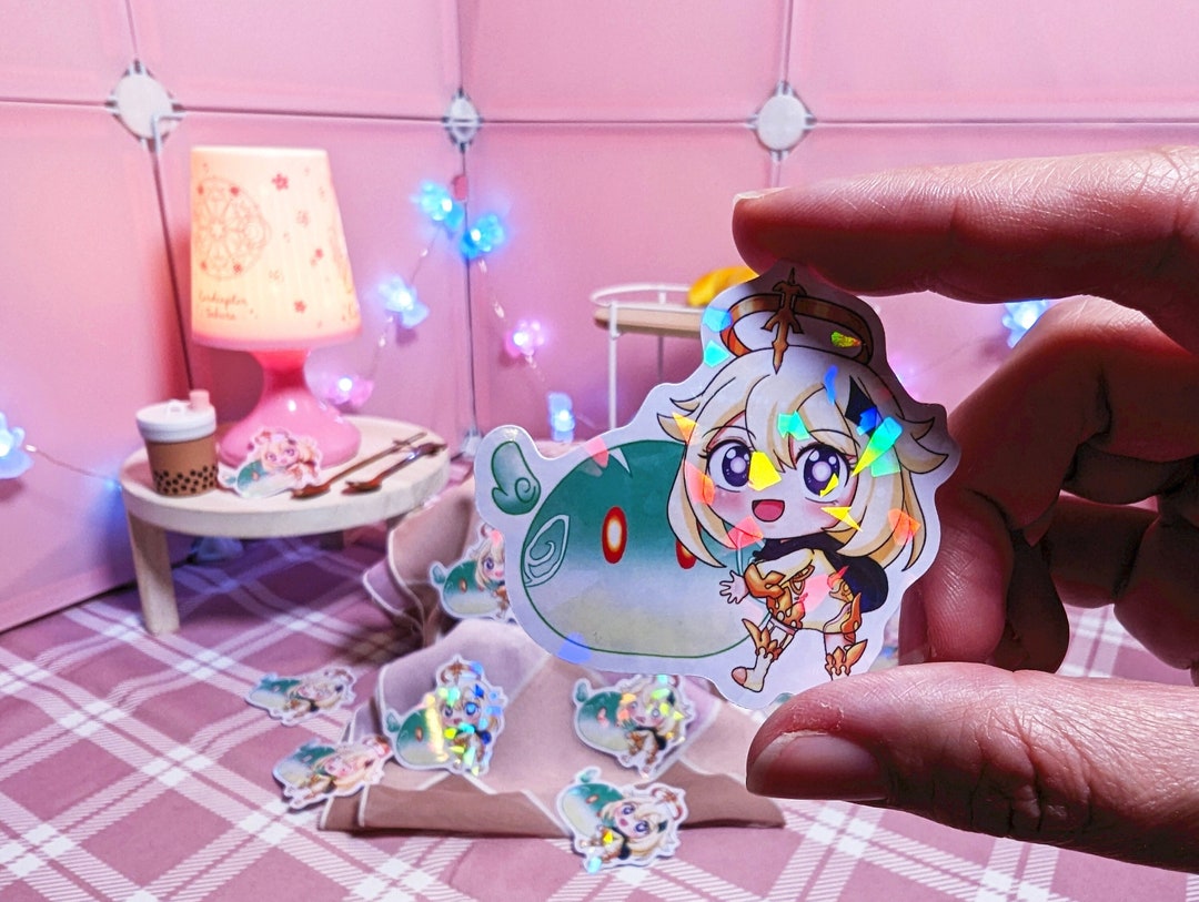 Sticker Gaming - Paimon and Slime - Genshin Impact - Kawaii - Vinyl ...