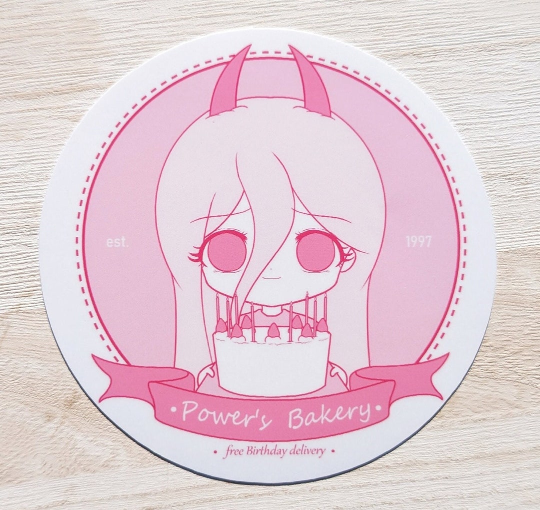 Big Sticker - CSM Blood Devil - Kawaii - Vinyl - Cute - Etsy