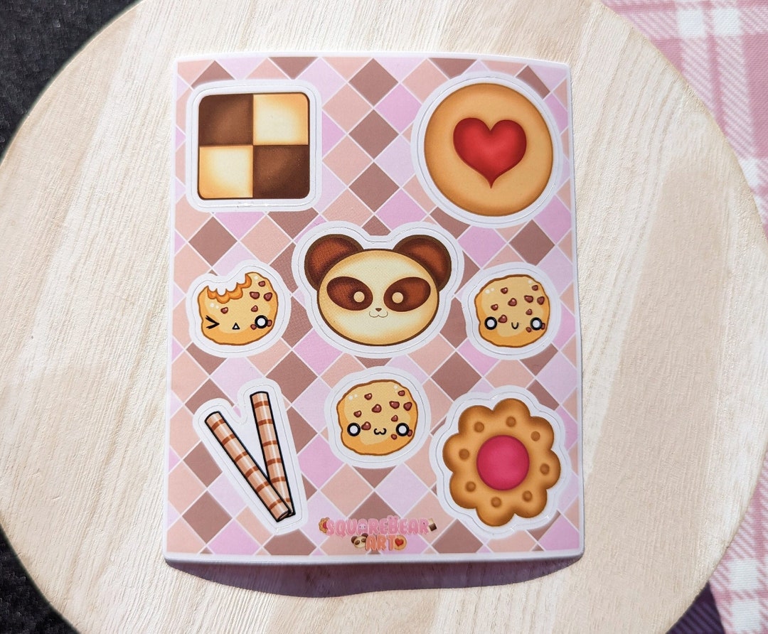Sticker Sheet - Cookie Collection - Kawaii - Vinyl - Cute - Etsy