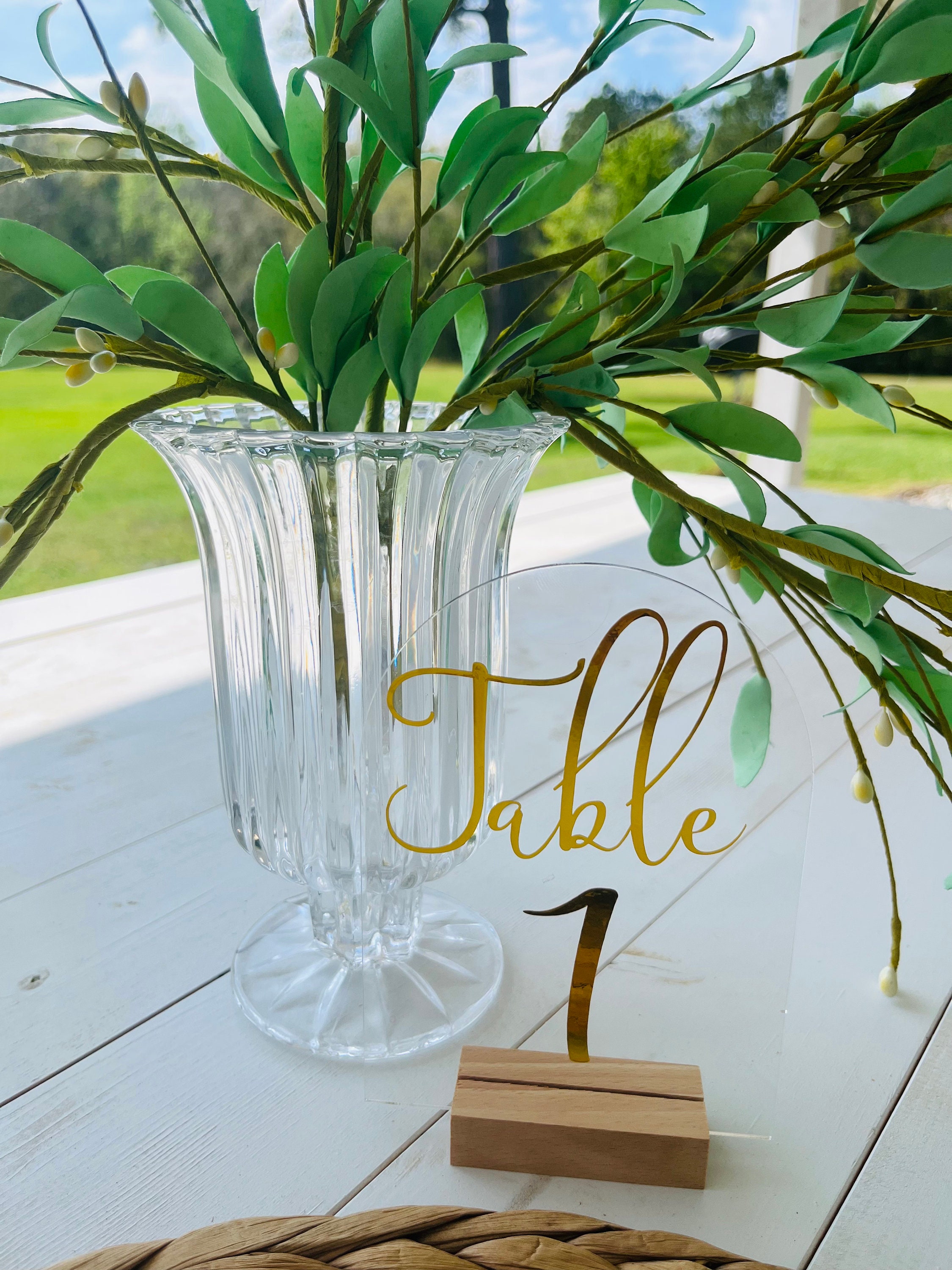 Custom Table Numbers, Custom Acrylic Table Signs, Table Decor for ...