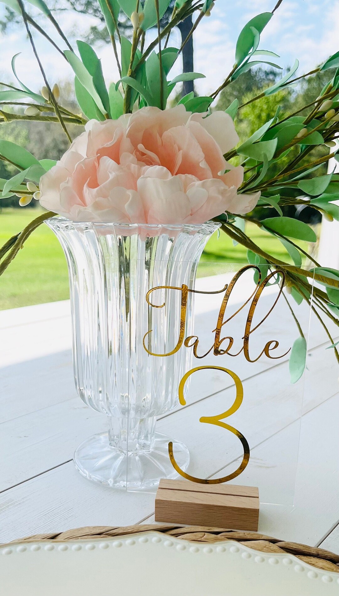 Custom Table Numbers, Custom Acrylic Table Signs, Table Decor for ...