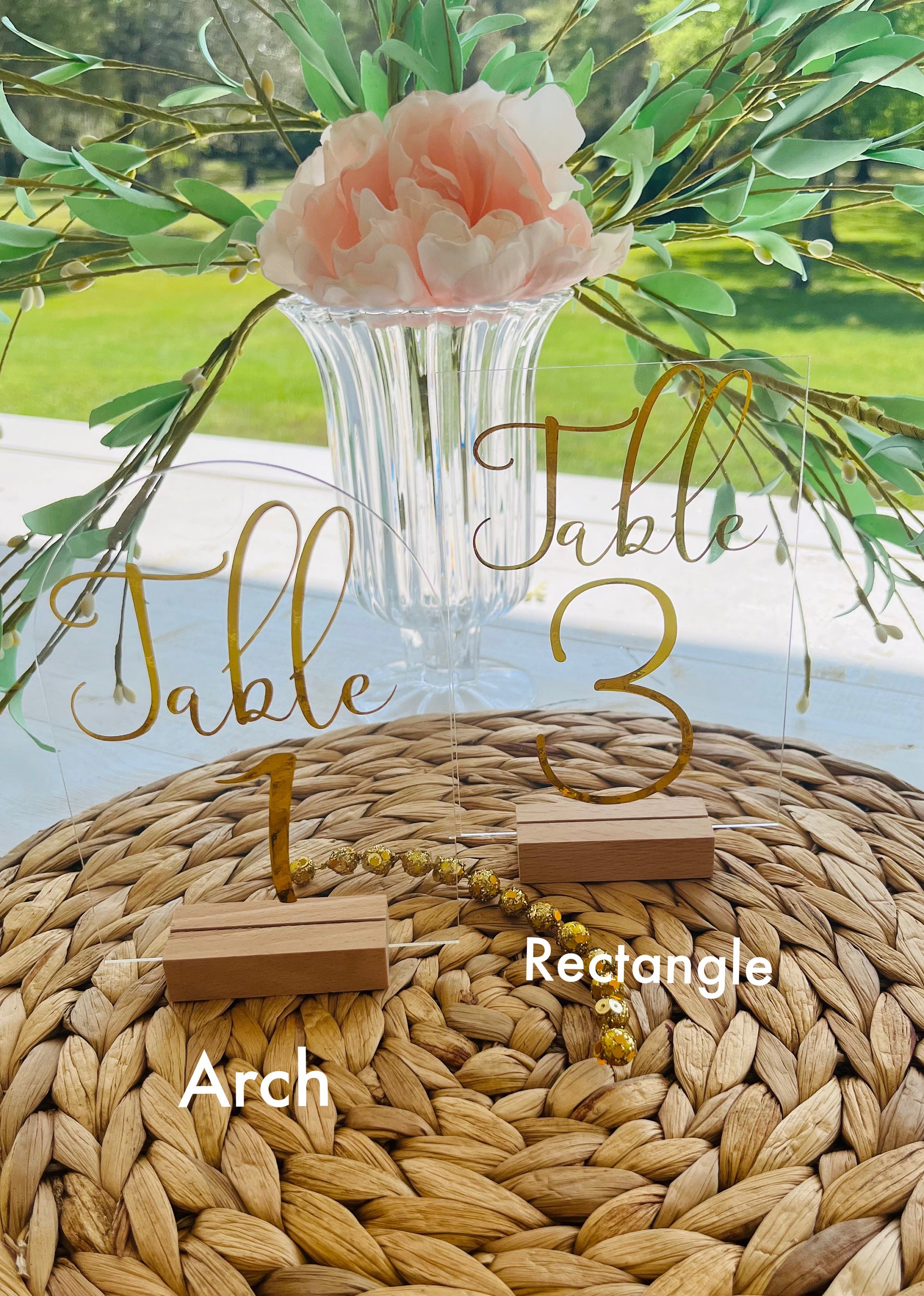 Custom Table Numbers, Custom Acrylic Table Signs, Table Decor for ...