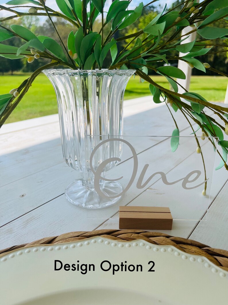 Custom Table Numbers, Custom Acrylic Table Signs, Table Decor for ...
