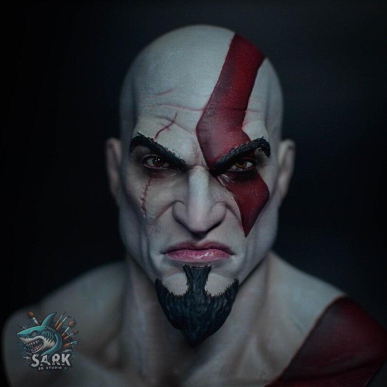 Kratos Bust - Etsy