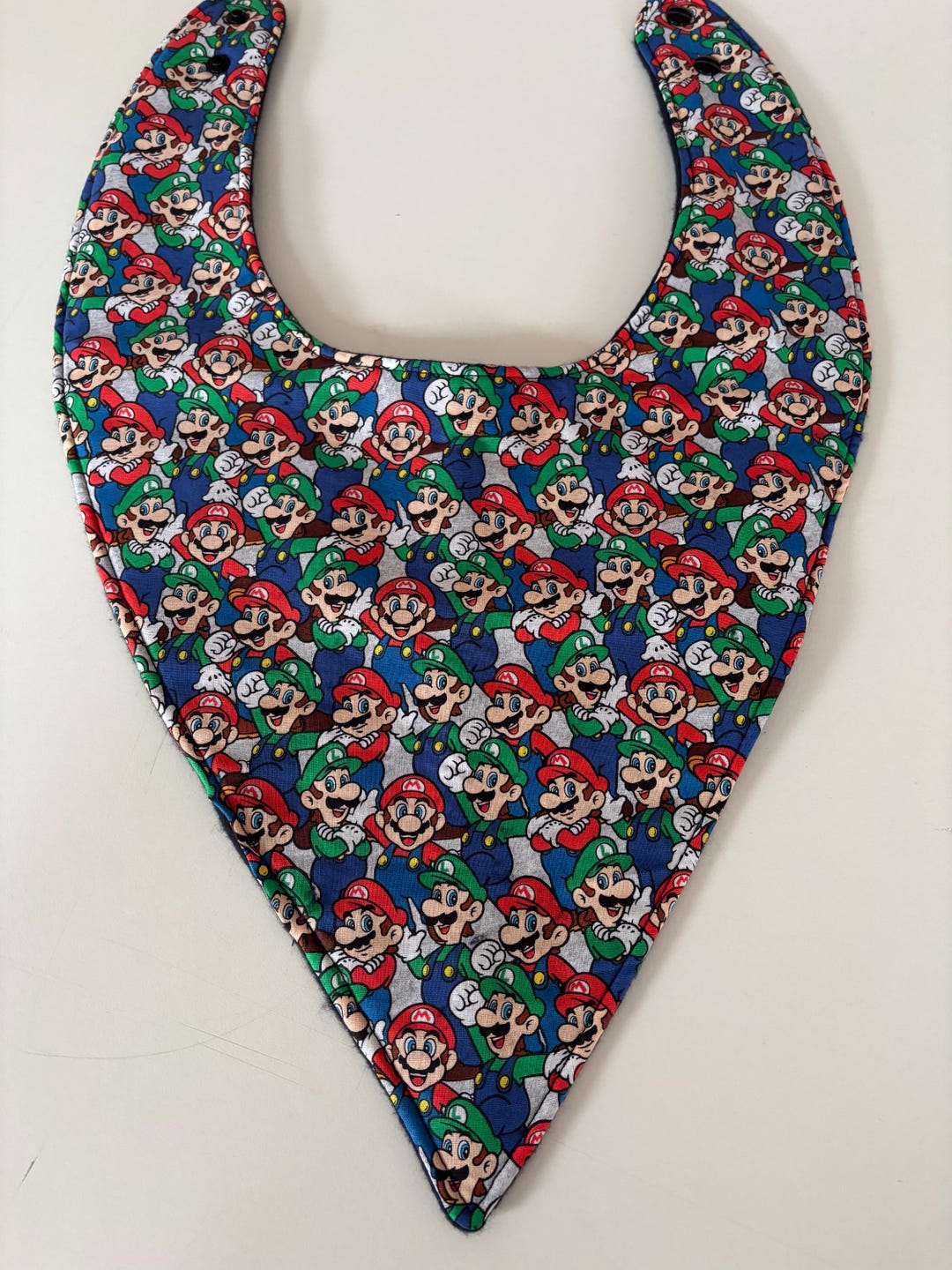 Mario and Luigi Bandana Style Bib Ideal for Special Needs as Super ...
