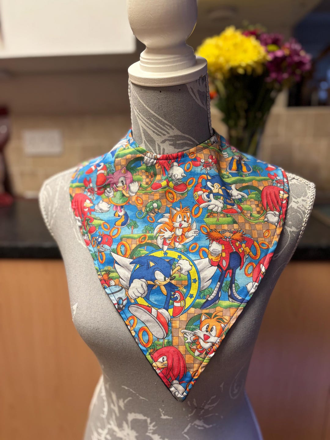 Sonic Cotton Bandana Style Bib Ideal for Special Needs as Super ...