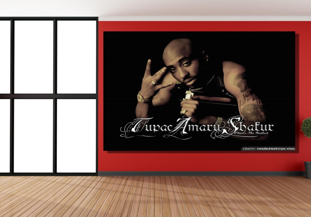 Tupac Shakur 2pac Music Poster,canvas Print,framed Option Room Decor ...