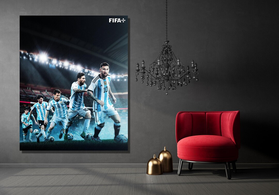Lionel Messi Poster,lipnel Messi Wall Art,lionel Messi Canvas Wall Art ...