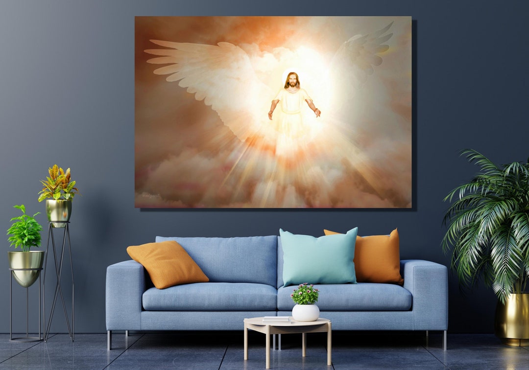 Jesus Christ Returns Wall Art,lord Jesus Chris Gift,jesus Canvas ...
