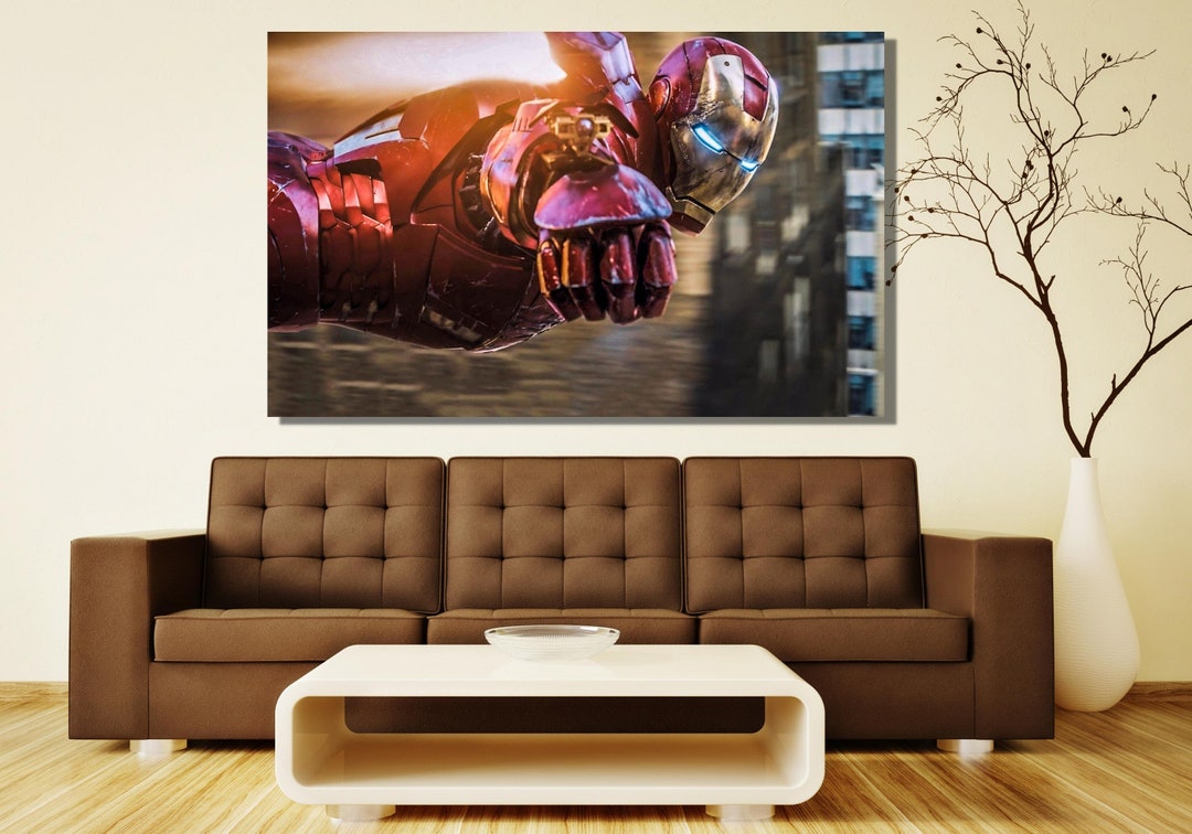 Iron Man Canvas Wall Art,iron Man Canvas Print, Iron Man Canvas Poster ...