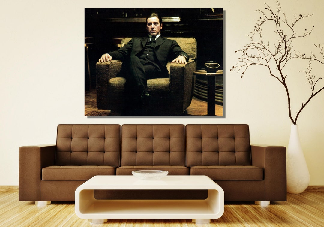 The Godfather Al Pacino Print on Canvas,gangsters Canvas,godfather Art ...