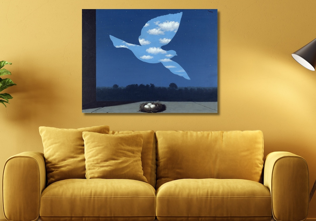 René Magritte Le baiser Dove Moderner Druck Kunstplakat, René Magritte ...