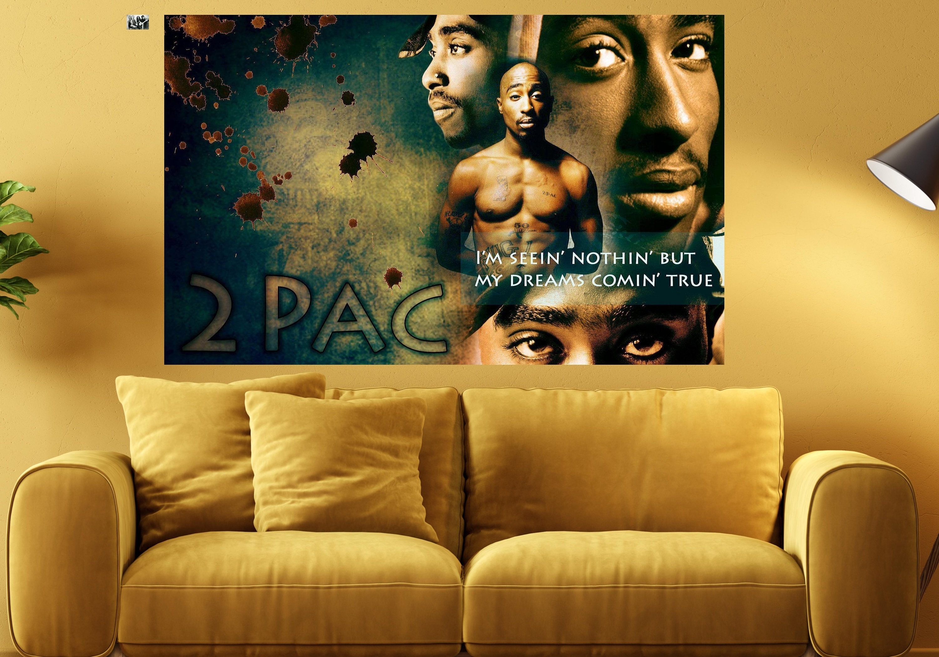 Tupac Shakur 2pac Music Poster,canvas Print,framed Option Room Decor ...