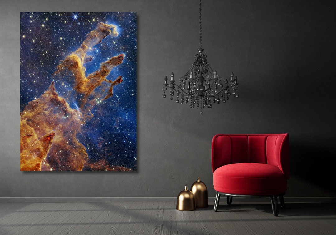 Pillars of Creation Nebula Canvas Space Decor Nebula Print Pillars of ...