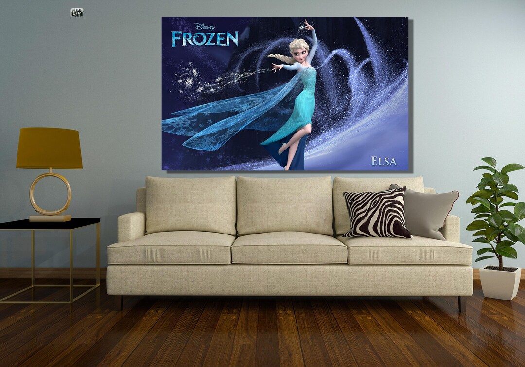 Princess Elsa Canvas, Elsa Poster, Disney Princess Elsa Canvas Wall Art ...