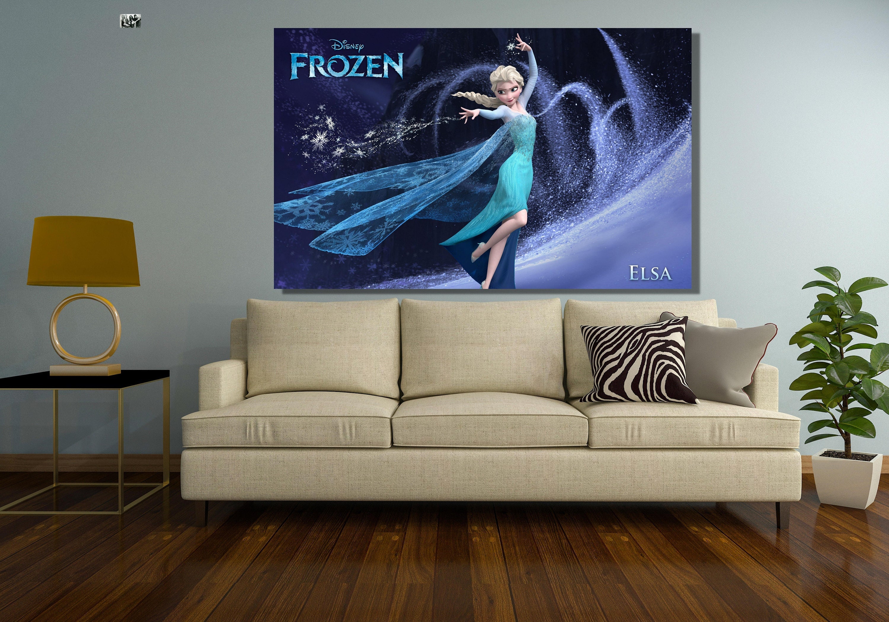 Princess Elsa Canvas, Elsa Poster, Disney Princess Elsa Canvas Wall Art ...