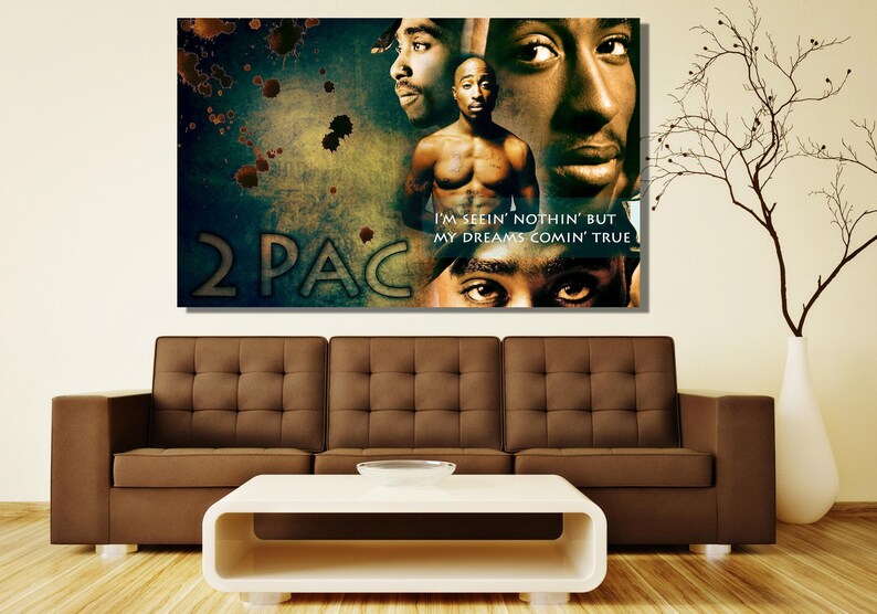 Tupac Shakur 2pac Music Poster,canvas Print,framed Option Room Decor ...