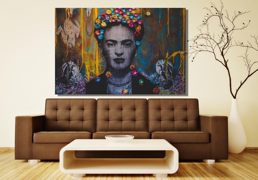 Frida Kahlo Canvas Wall Art,frida Kahlo Poster Print Art,self Portrait ...