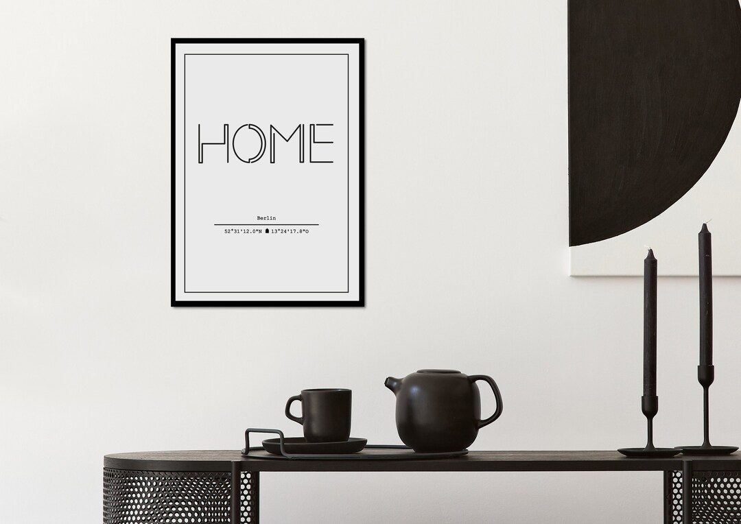 Poster/ House / Coordinates / Posters / Personalized / Gift / Moving in ...