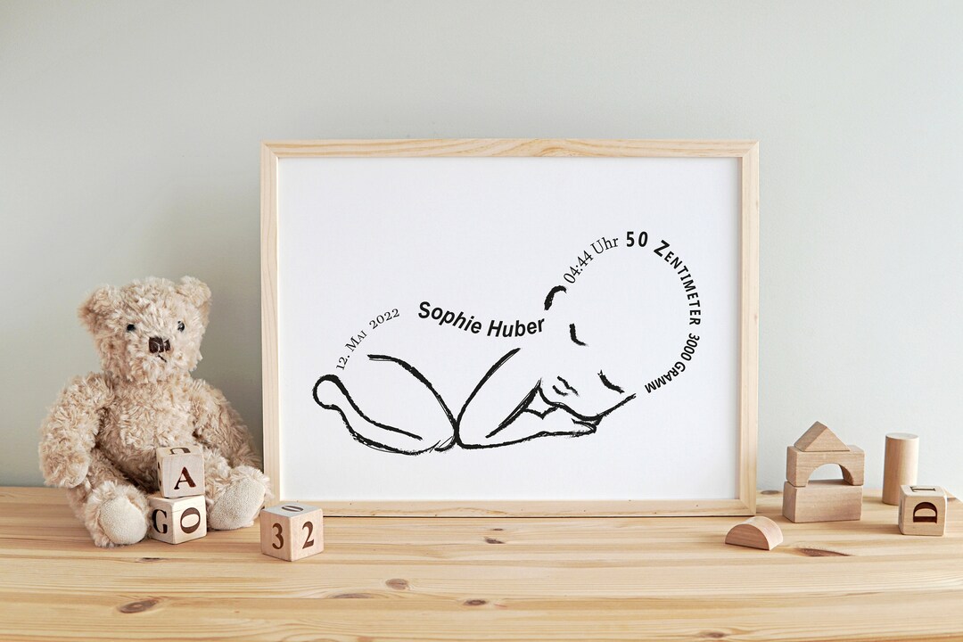 Birth Posters / Dates of Birth / Baby Posters / Personalized / Gift ...