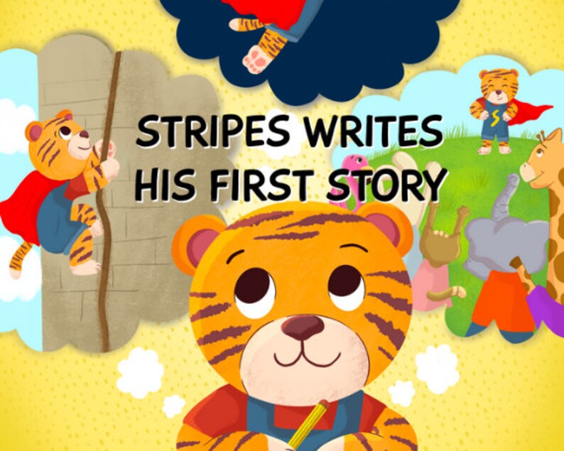 Stripes Writes His First Story | Children's Ebook, Printable Book ...