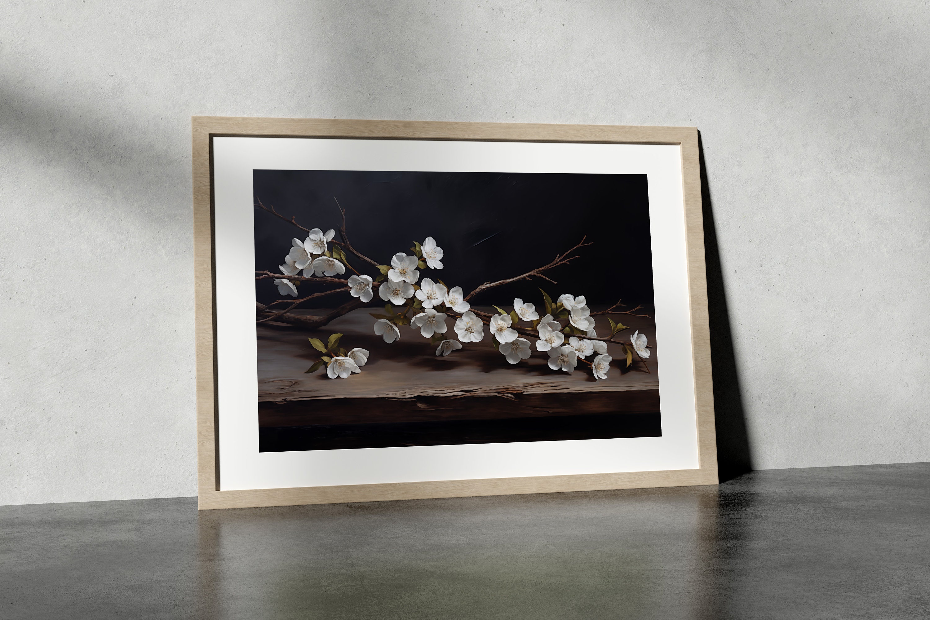 Cherry Blossom Print, Cherry Blossom Wall Art PRINTABLE, Minimalist ...