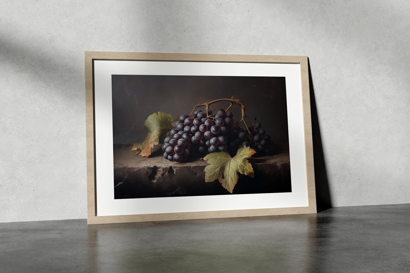 Grape Painting, Fruits Still Life, Still Life Print, Grape Kitchen ...