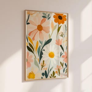 Daisy Print, Daisy Printable Wall Art, Daisy Wall Art, Daisy Printable ...
