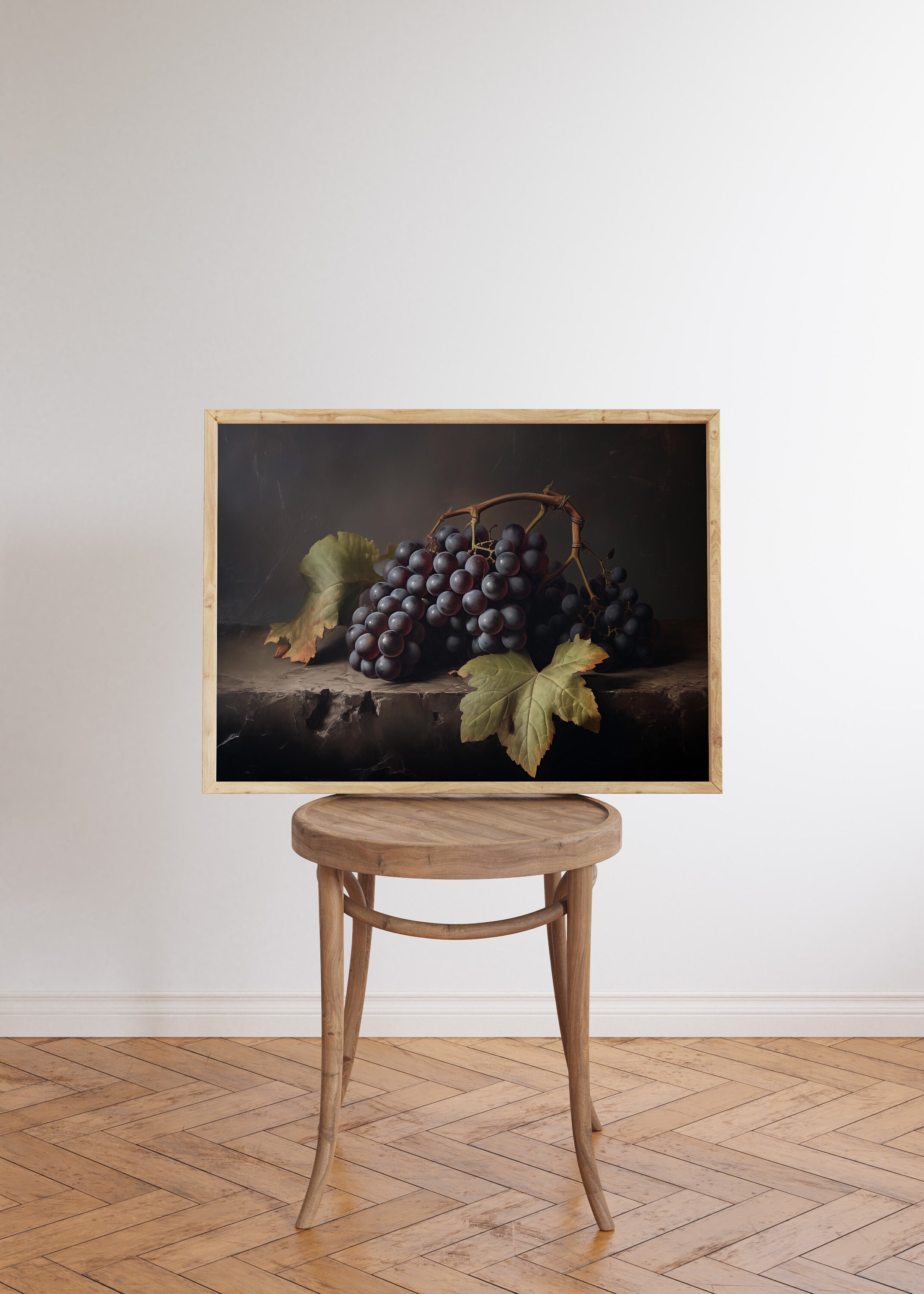 Grape Painting, Fruits Still Life, Still Life Print, Grape Kitchen ...