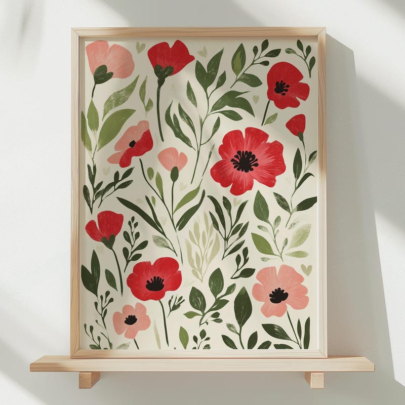 Poppy Art Print - Etsy