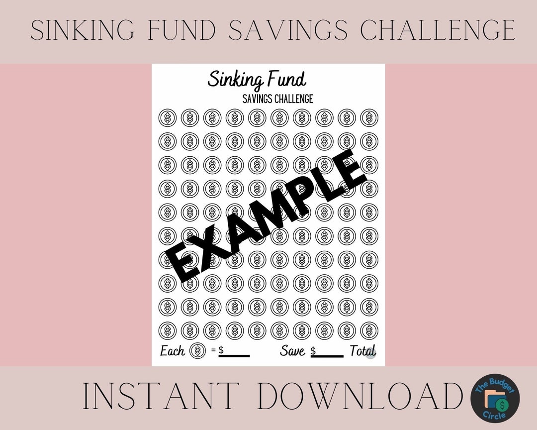 Sinking Fund Savings Challenge-us Letter - Etsy