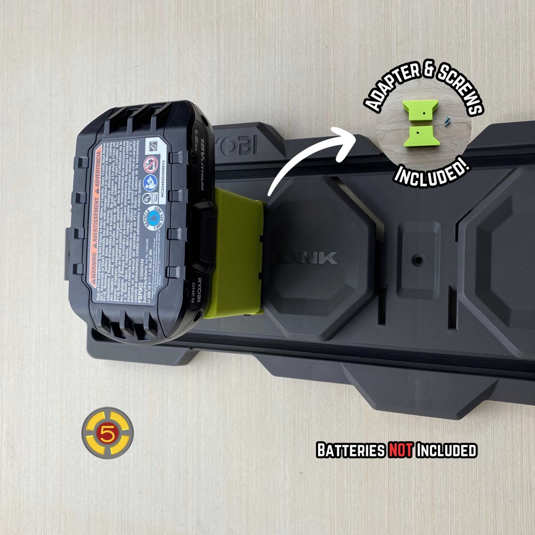 Ryobi LINK 18V Battery Holder - Battery Mount Ryobi 18V Battery Hanger ...