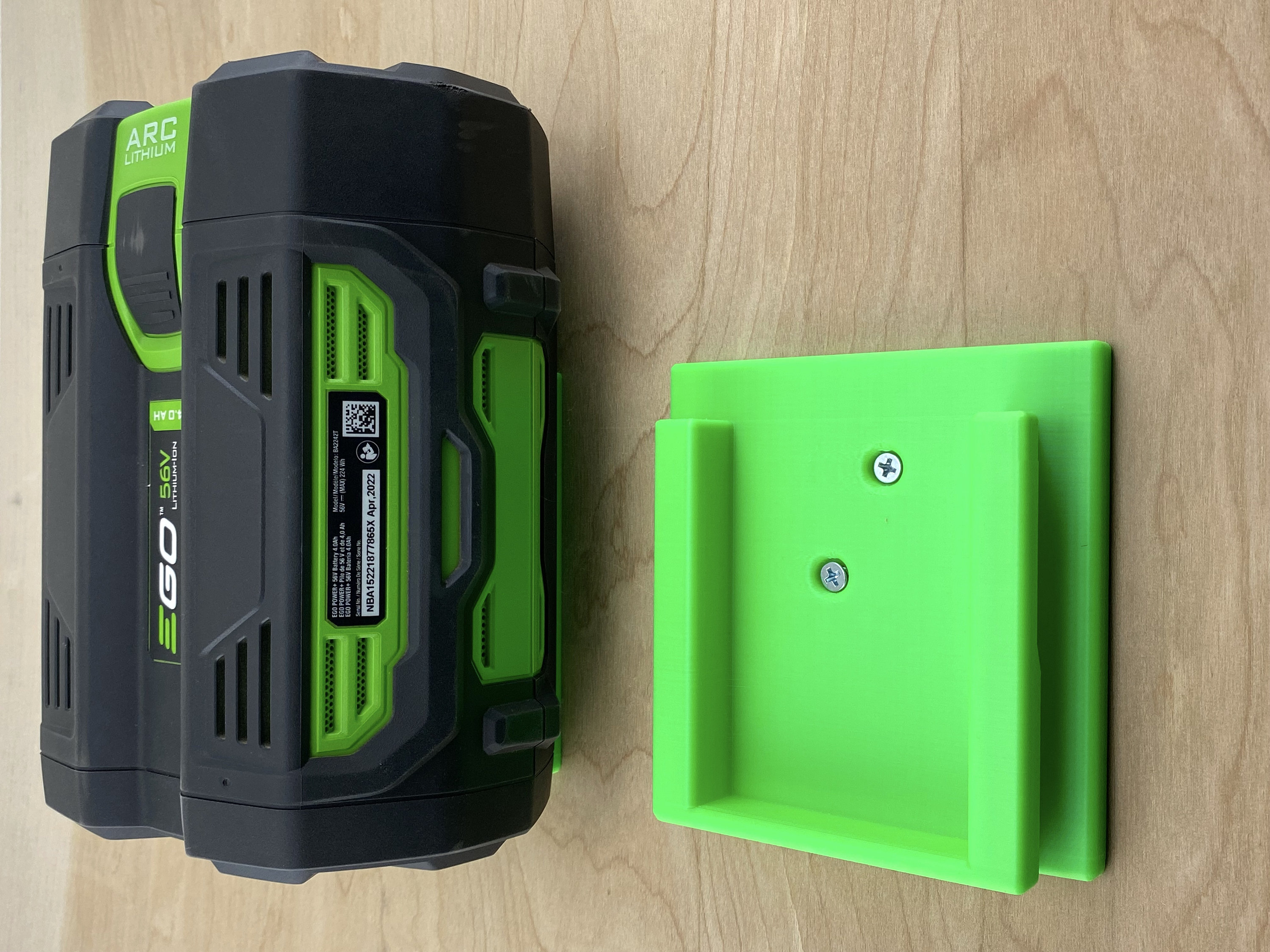 Heavy Duty Battery Holder for EGO 56V - Wall/shelf/cabinet Mount ...