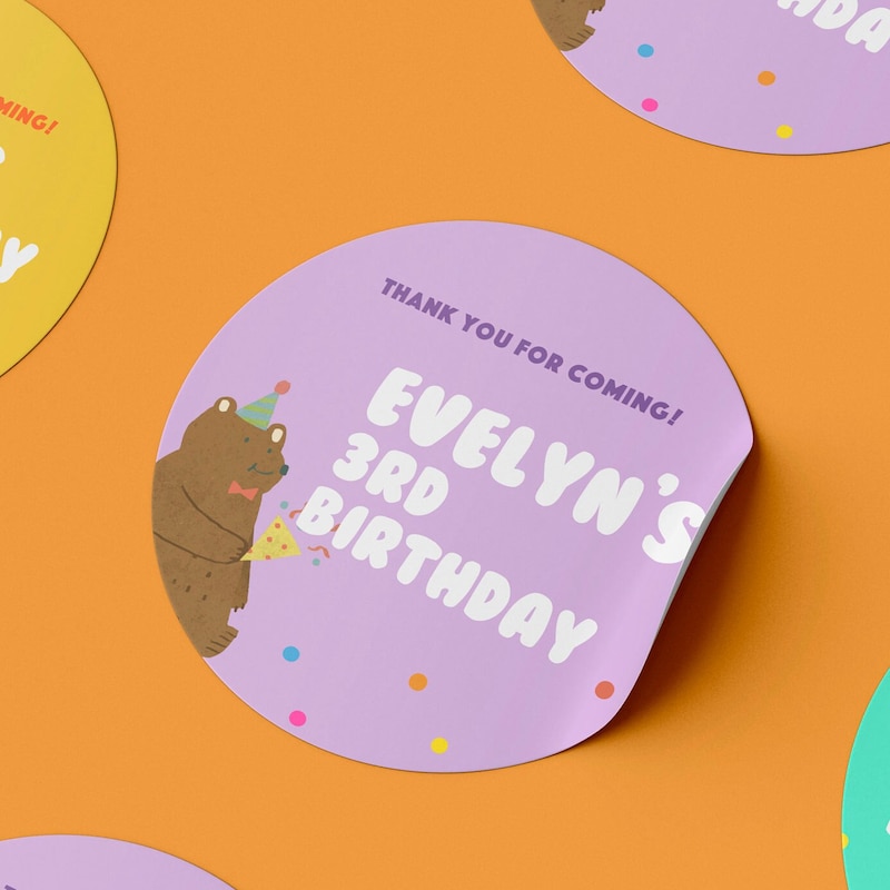 Goodie Bag Stickers - Etsy