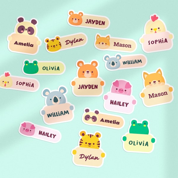Name Stickers - Etsy