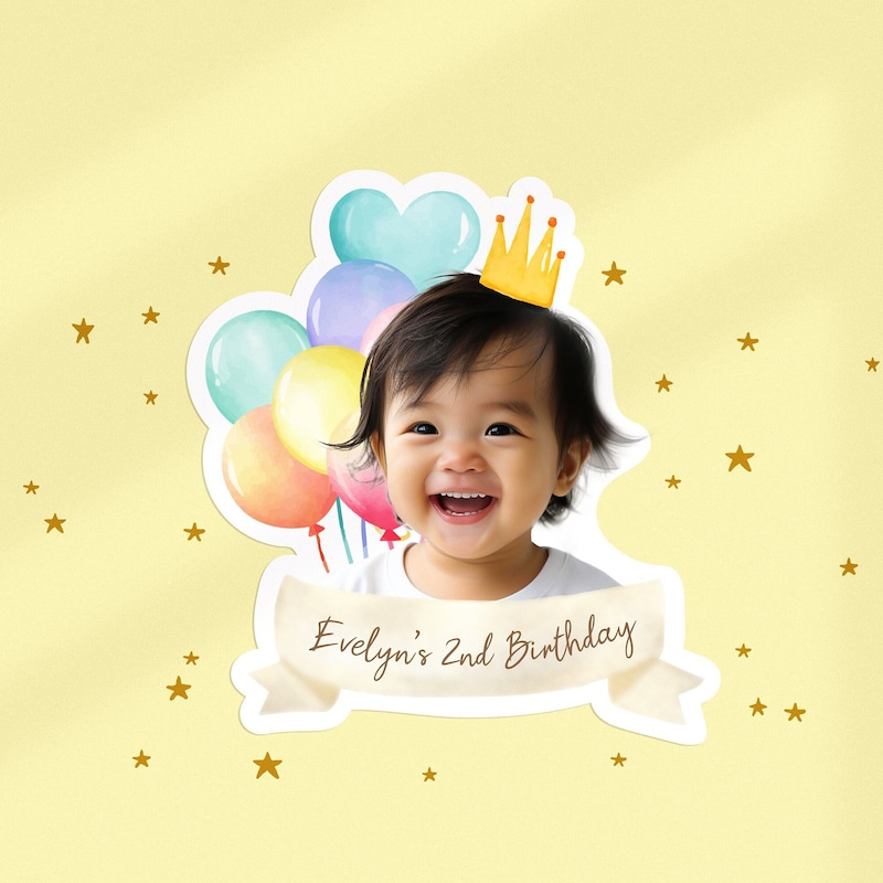 Happy Birthday Sticker - Etsy