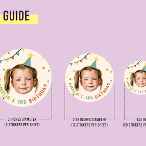 Kids Birthday Sticker｜personalized Birthday Sticker｜custom Kid Birthday ...