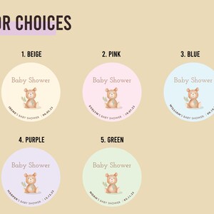 Baby Shower Sticker｜personalized Baby Shower Sticker｜custom Baby Shower ...