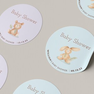 Baby Shower Sticker｜personalized Baby Shower Sticker｜custom Baby Shower ...