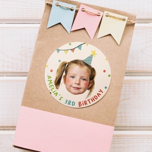 Kids Birthday Sticker｜personalized Birthday Sticker｜custom Kid Birthday ...