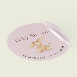 Baby Shower Sticker｜personalized Baby Shower Sticker｜custom Baby Shower ...