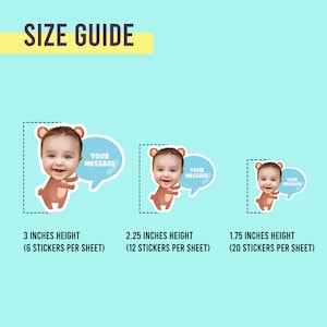 Custom Face Sticker｜personalized Birthday Sticker｜custom Kid Birthday ...