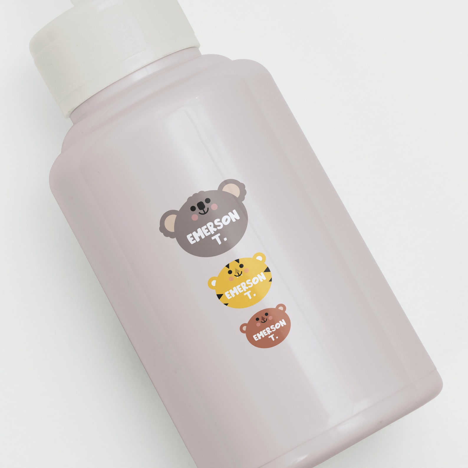Waterproof Kid Name Label｜laminated Kid Name Sticker｜animal Name｜kids ...